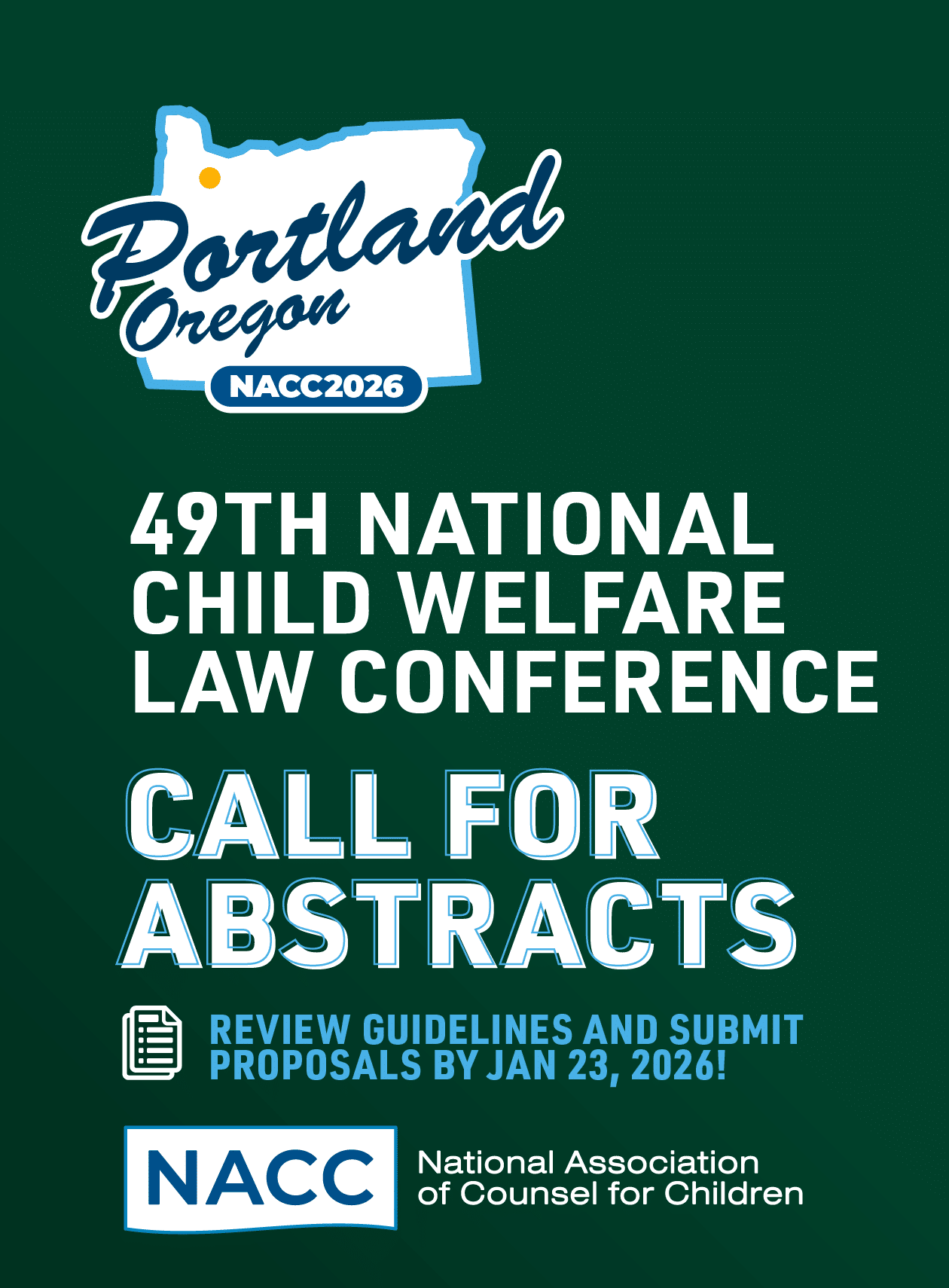 Call for Abstracts: NACC's 49th National Child Welfare Law Conferences ...